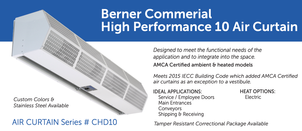 CHD10-1042AA-S01 - 42" White, Ambient Air, 120V, Single Phase, Berner